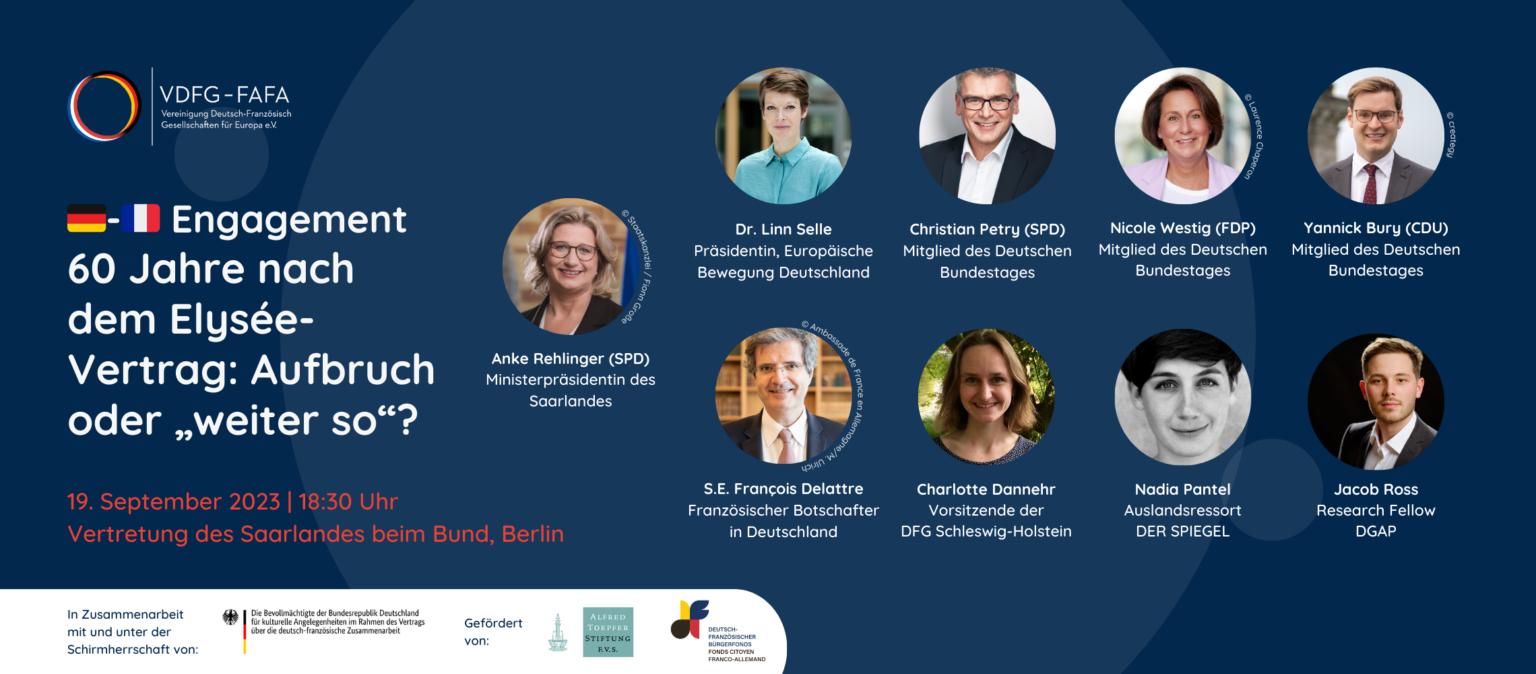 Jetzt anmelden: Diskussion zur Zukunft - am 19. September in Berlin - VDFG